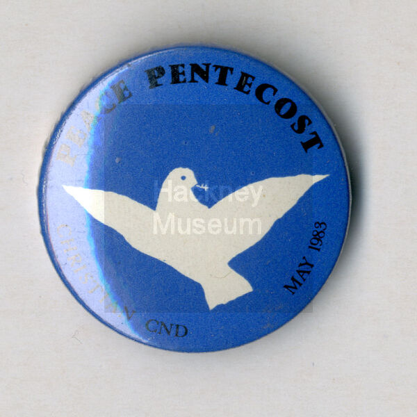 Badge - Peace Pentecoste | Hackney Museum