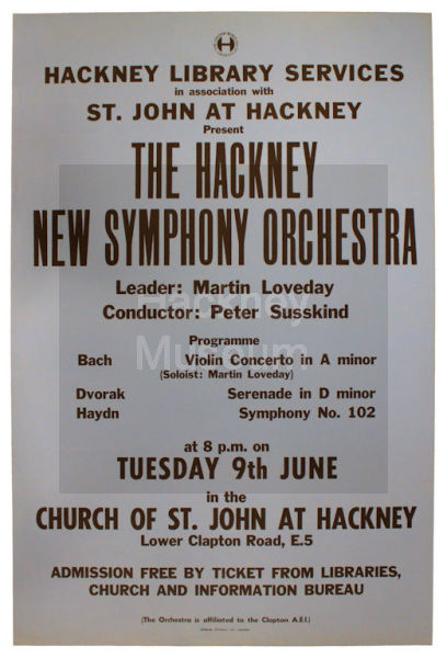 Poster - The Hackney New Symphony Orchestra | Hackney Museum