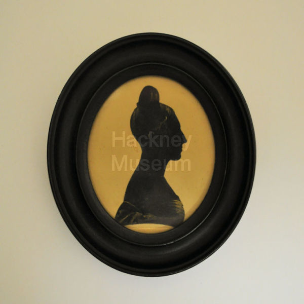 Silhouette portrait : Mrs. Hartridge | Hackney Museum