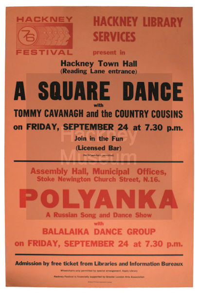 Dance poster : A Square Dance / Polyanka | Hackney Museum