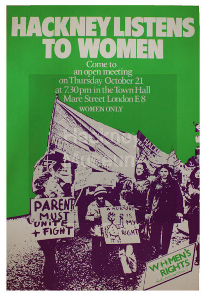 Poster - Hackney Listens to Women | Hackney Museum