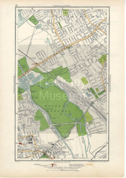Hackney Marshes map | Hackney Museum