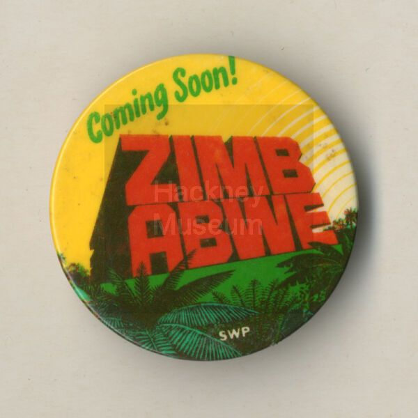 Badge - Coming soon Zimbabwe | Hackney Museum