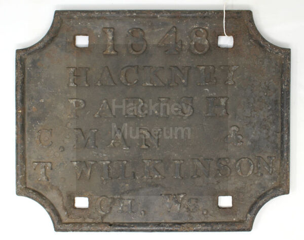 Hackney boundary plate | Hackney Museum