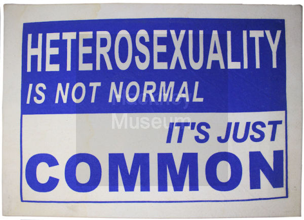 Canvas: 'Heterosexuality Is Not Common, It's Just Common' | Hackney Museum