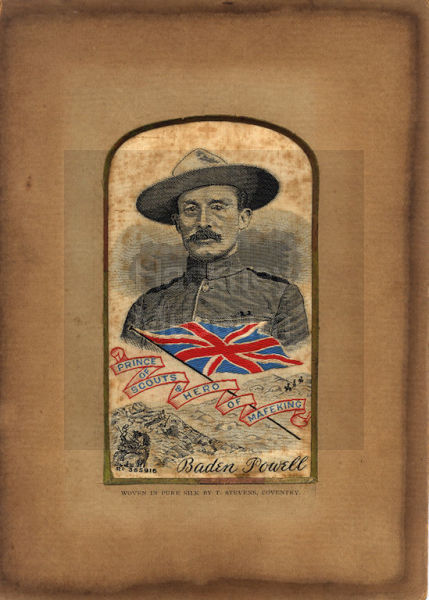 Silk portrait - Baden Powell | Hackney Museum