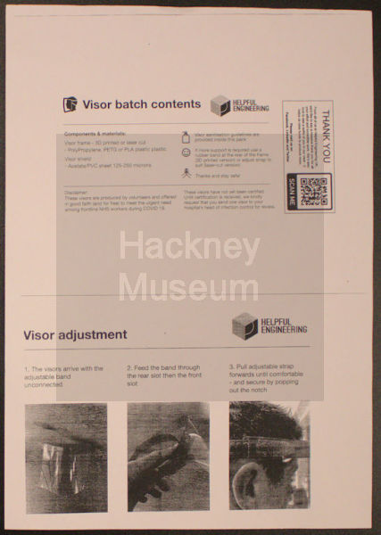 Leaflet - Helpful Engineering: Visor batch contents & Visor adjustment ...