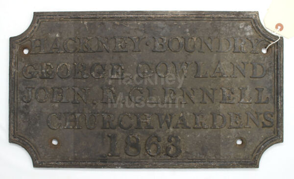 Hackney boundary plate | Hackney Museum