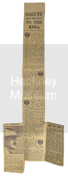 Newspaper cutting | Hackney Museum