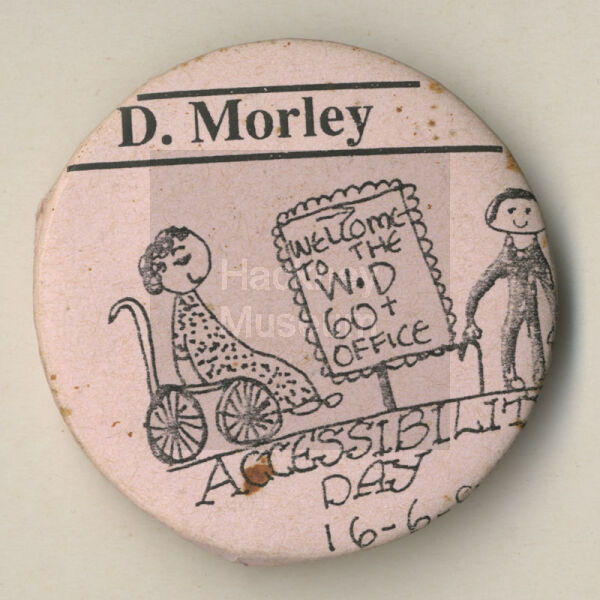 Badge - Woodberry Downs Accessibility Day | Hackney Museum