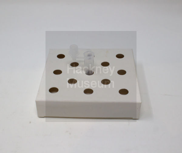 Covid Test: Test tube holder (multiple) | Hackney Museum