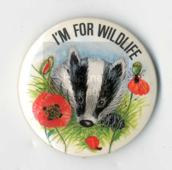 'I'm for wildlife' badge | Hackney Museum