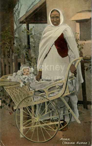 Postcard: Ayah (Indian nurse) | Hackney Museum